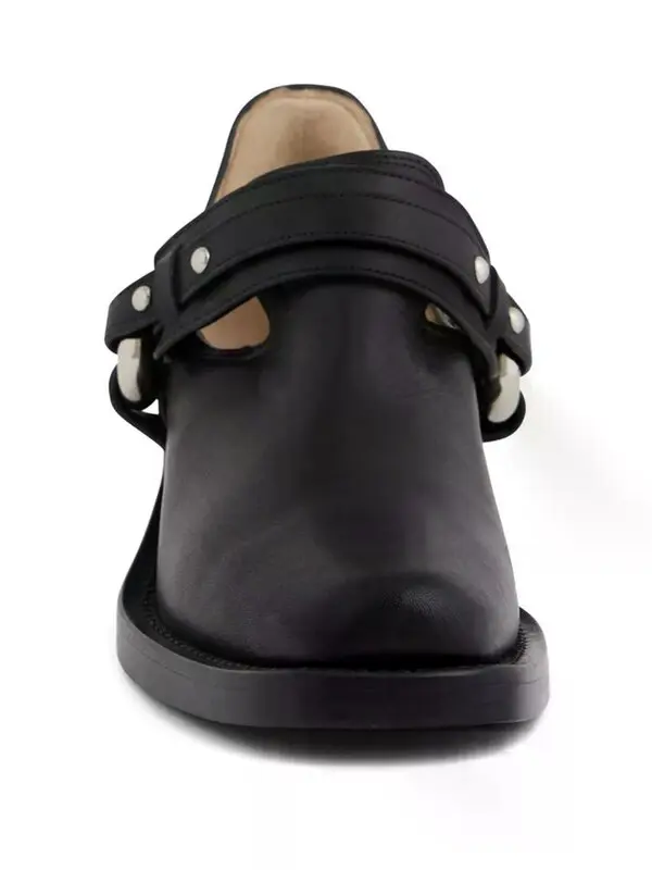 Rabanne Xl Link Biker Ankle Boots - Black