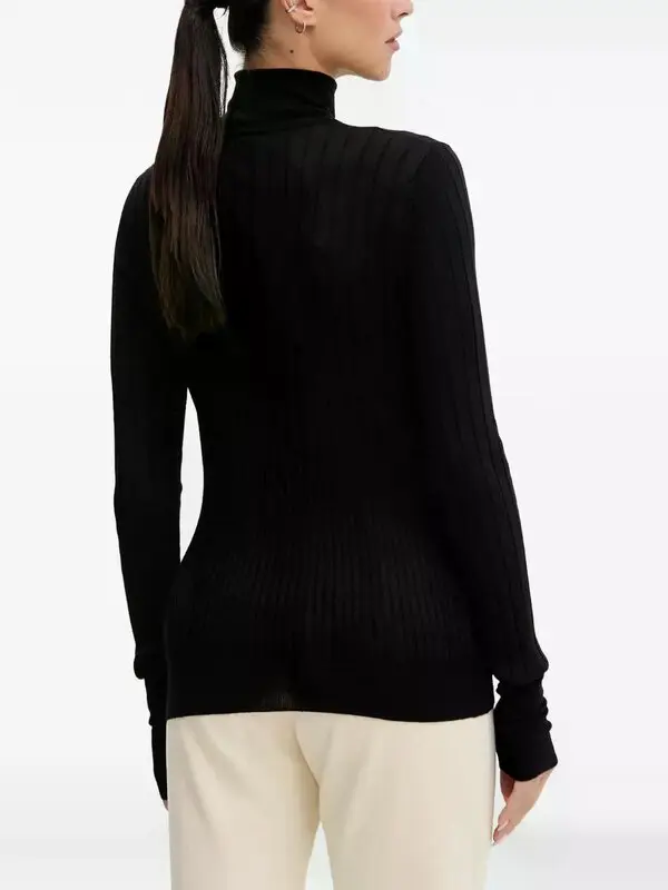 COLMAR Turtleneck Ribbed Knit Sweater