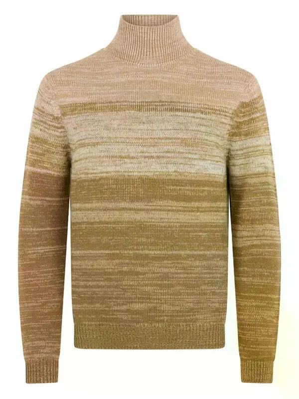 Malo Striped Roll-neck Sweater