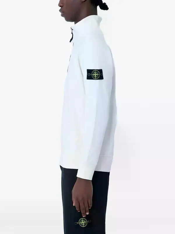 Stone Island Half-zip Stand-collar Sweatshirt - Neutrals