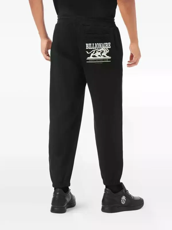 BILLIONAIRE Lion-emblem Track Pants - Black