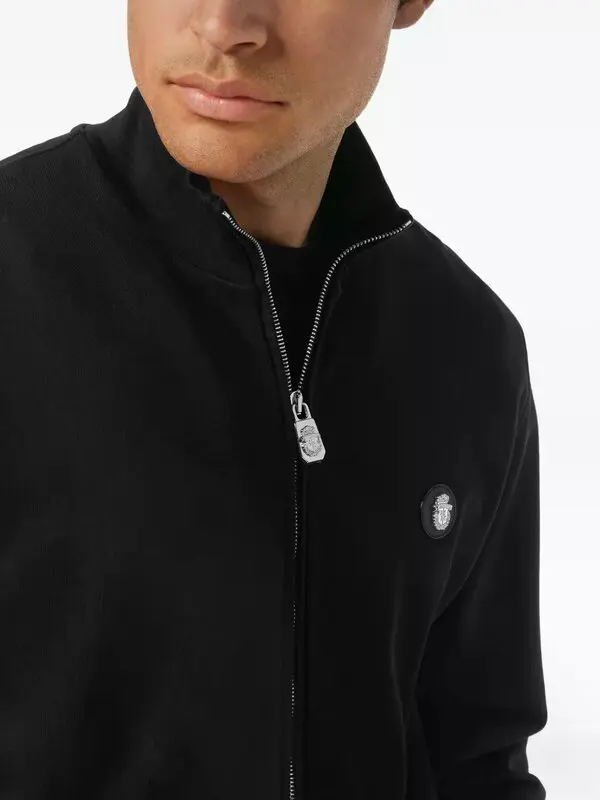 BILLIONAIRE Logo-plaque Zip-up Sweatshirt