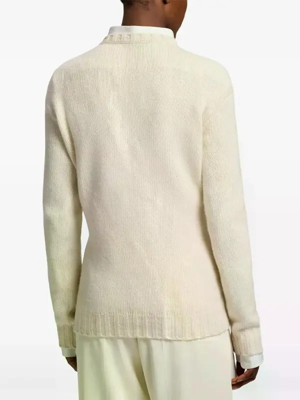 Ralph Lauren Flag Motif Crew Neck Sweater