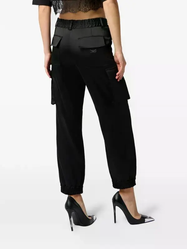 Philipp Plein Satin Cargo Trousers