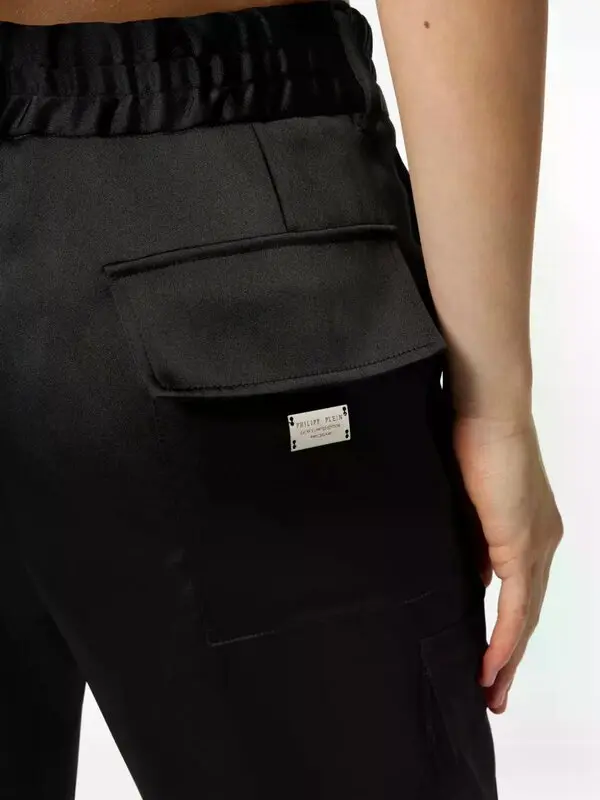 Philipp Plein Satin Cargo Trousers