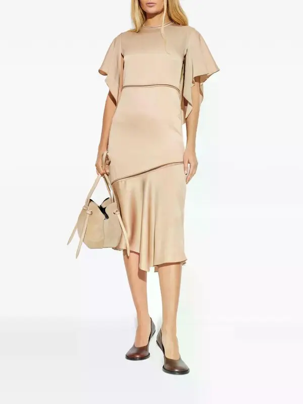 Fabiana Filippi Layered Asymmetrical-hem Dress