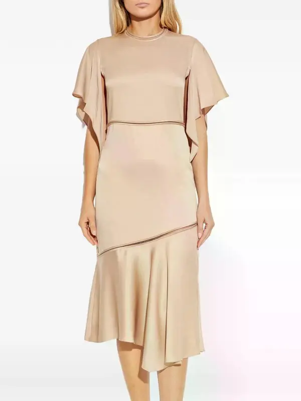 Fabiana Filippi Layered Asymmetrical-hem Dress