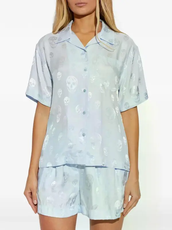 Alexander McQueen Skull-print Button Shirt