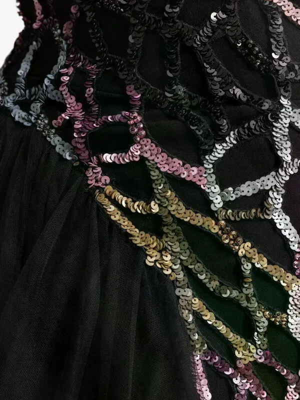 GEMY MAALOUF Beaded Asymmetrical Gown
