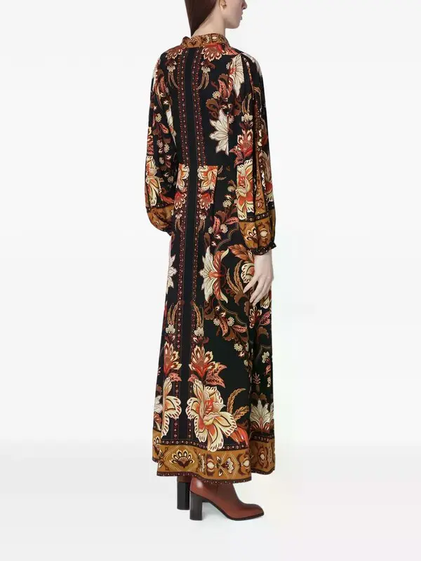 Farm Rio Majestic Garden Buttoned Maxi Dress