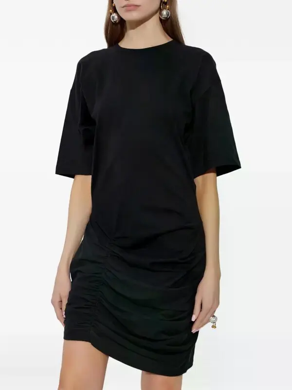 Balmain T-shirt Dress With Ruched Detailing