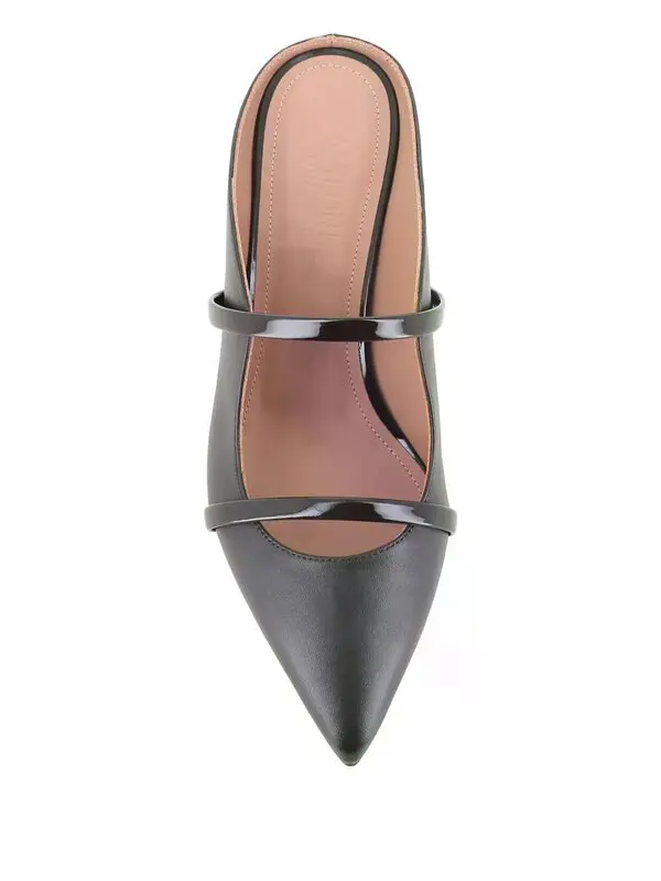 MALONE SOULIERS Pointed-toe Strap Pumps - Black