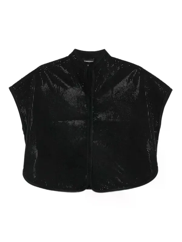 Emporio Armani Zip-up Stand Collar Top