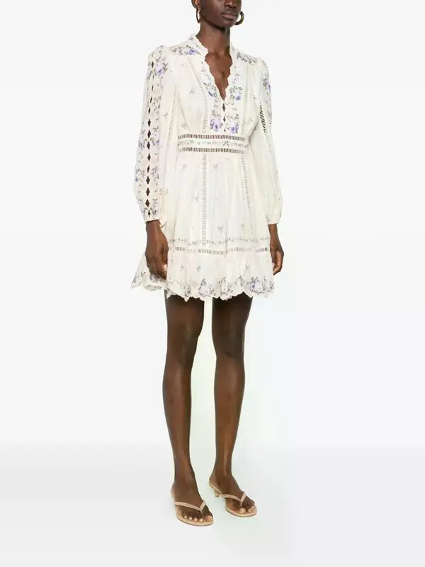 Zimmermann Patience Floral-print Mini Dress