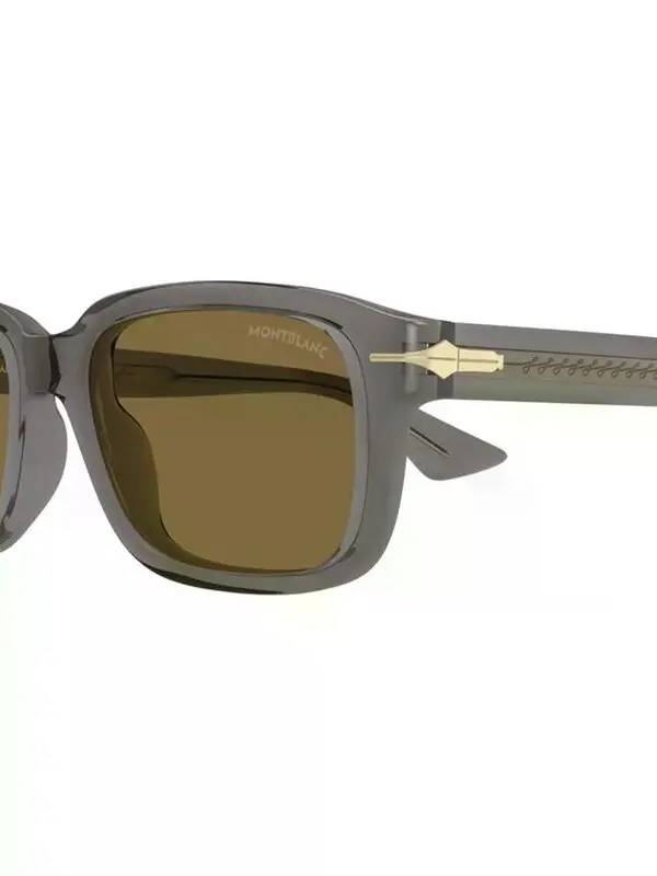 Montblanc Square-frame Sunglasses - Grey