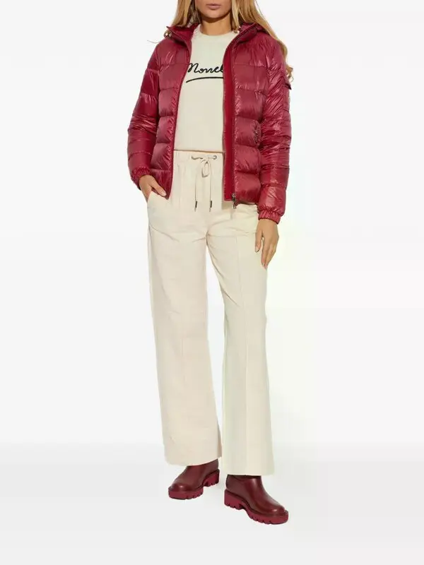 Moncler Embroidered Logo Button Detail Sweatshirt - Neutrals
