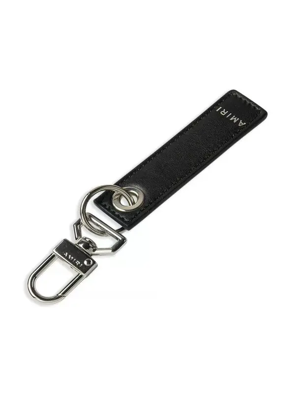 Amiri Leather Tag Keychain