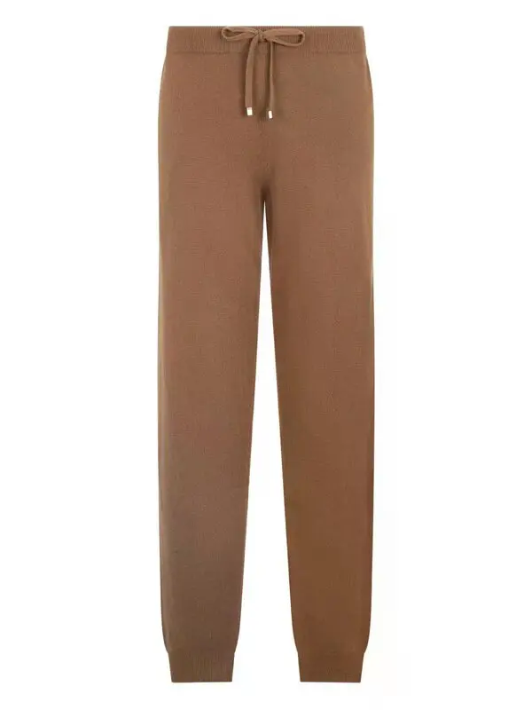 Malo Drawstring-waist Knitted Trousers - Brown