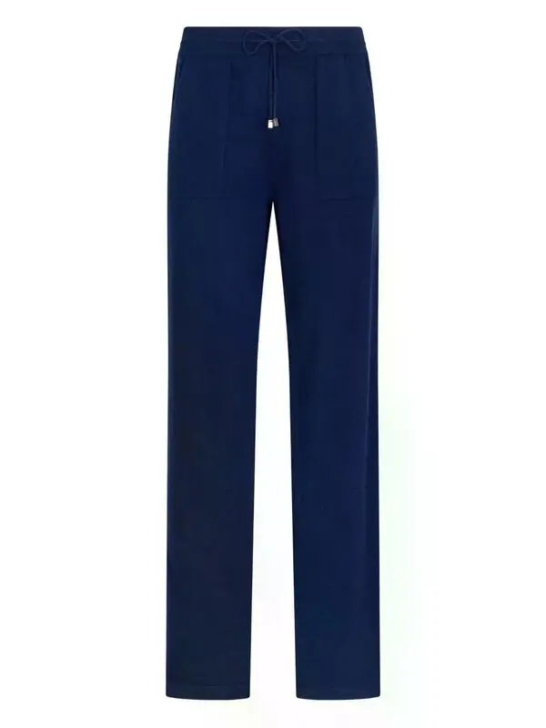 Malo Drawstring Waist Trousers - Blue