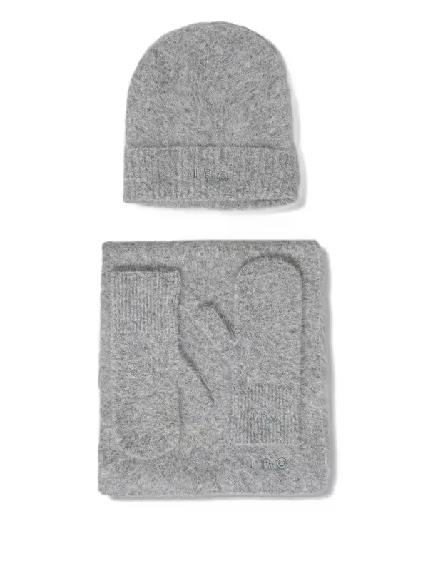 IRO PARIS Knitted Hat, Scarf, And Mittens Set