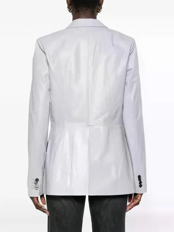 DESA 1972 Flap Leather Blazer - Grey