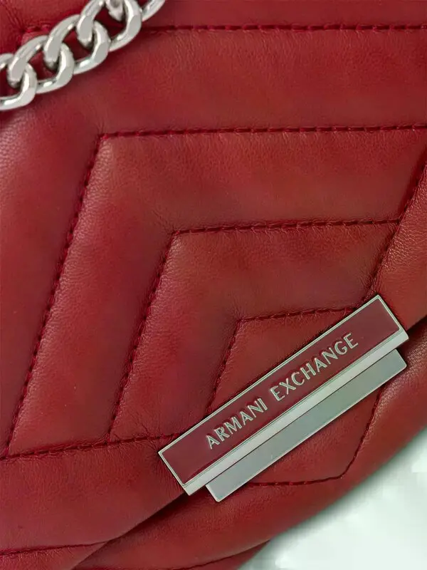 Armani Exchange Logo-plaque Quilted Cross Body Bag