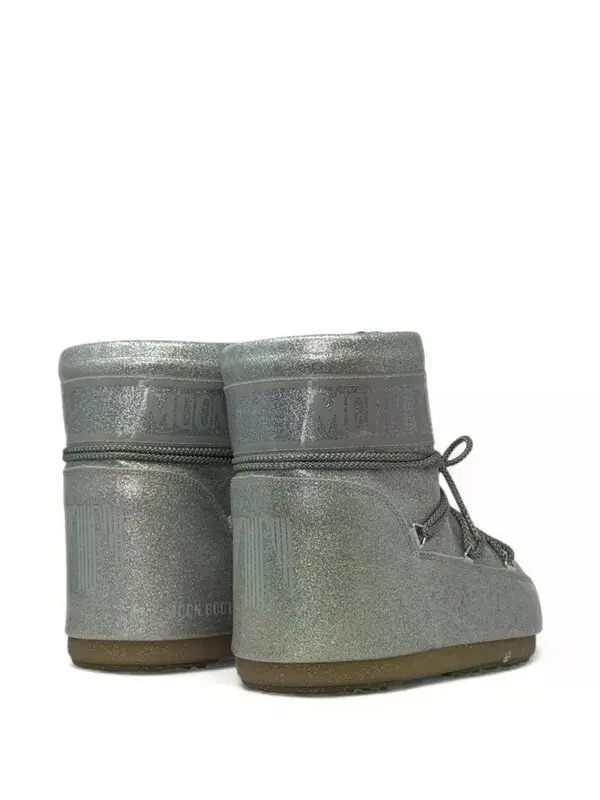 Moon Boot Icon Low Glitter Boots - Silver