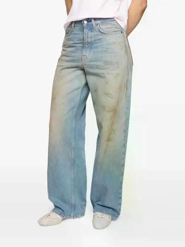 Acne Studios Leather Patch Jeans