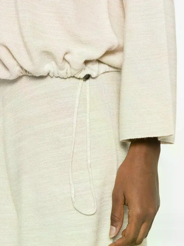 Fabiana Filippi Hooded Drawstring Sweater - Neutrals