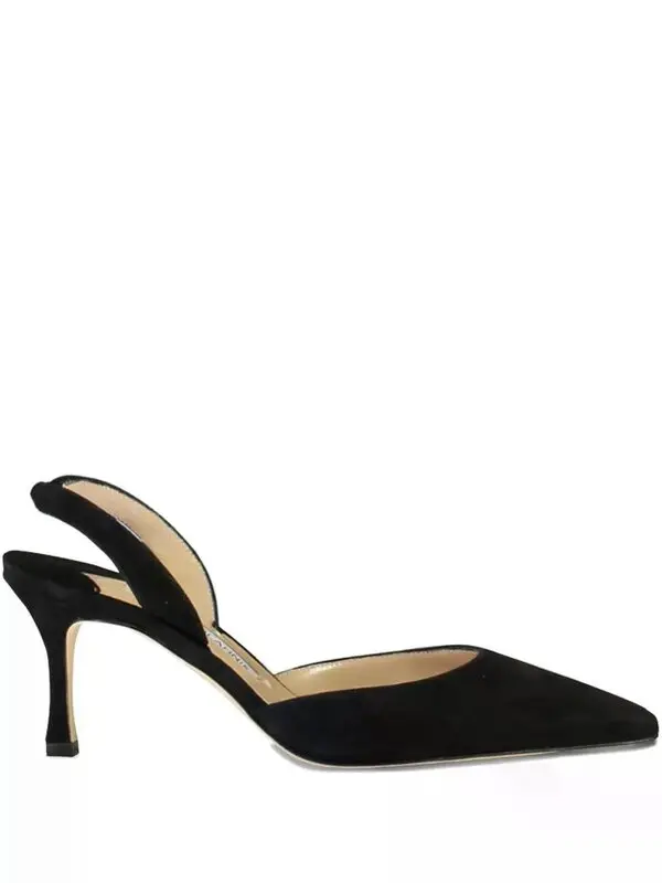 Manolo Blahnik Carolyne Suede Slingback Pumps