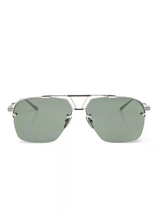 LEISURE SOCIETY Presidio Geometric Sunglasses - Silver
