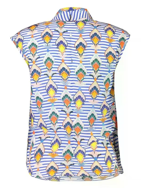 MAISON COMMON Stripe-pattern Sleeveless Blouse