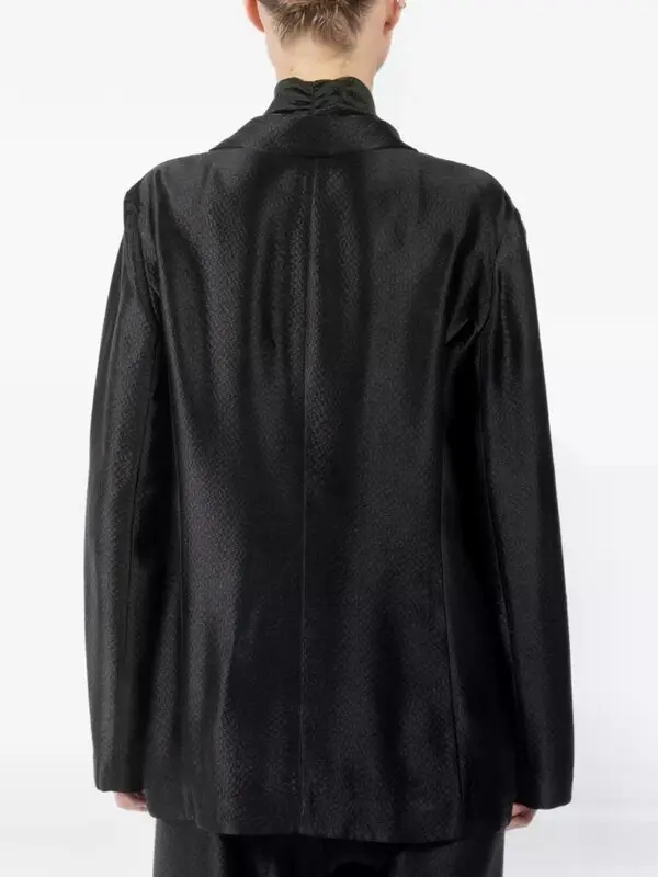 PETER COHEN Silk Single-breasted Blazer