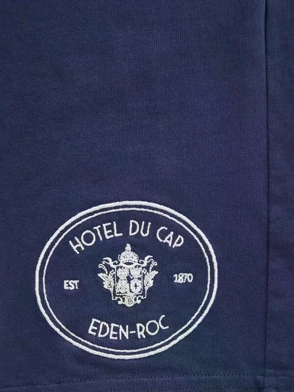 SPORTY & RICH Hotel Eden Roc" Logo Shorts