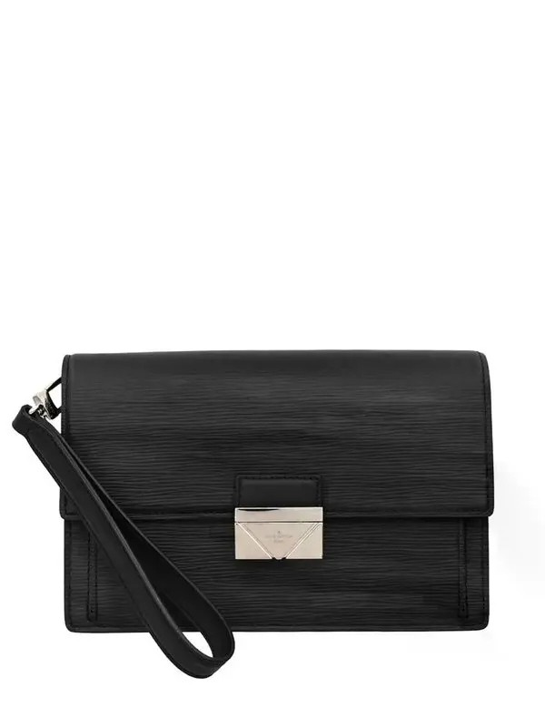 LOUIS VUITTON 2017 Epi Turn-lock Clutch
