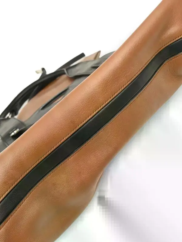 Prada 2010s Colourblock Leather Tote Bag