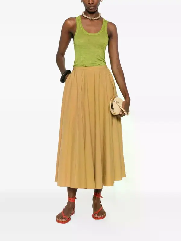 FORTE_FORTE Ribbed Top - Green