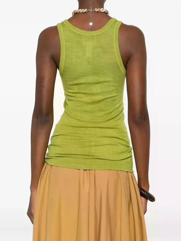 FORTE_FORTE Ribbed Top - Green