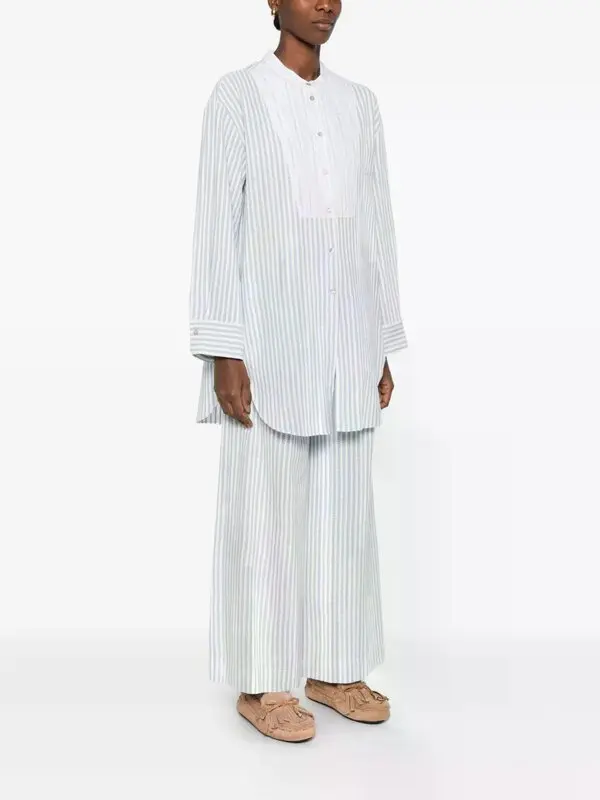 FORTE_FORTE Striped Button-down Shirt