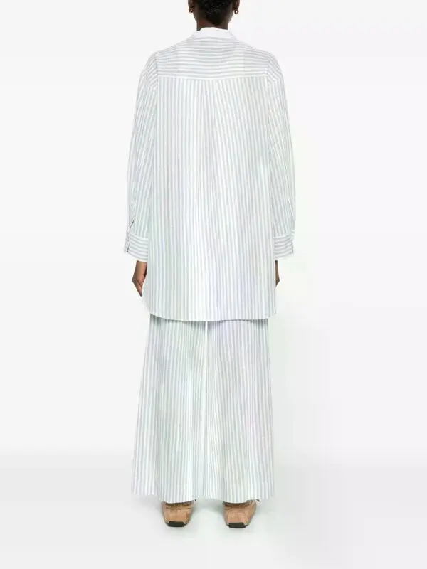 FORTE_FORTE Striped Button-down Shirt