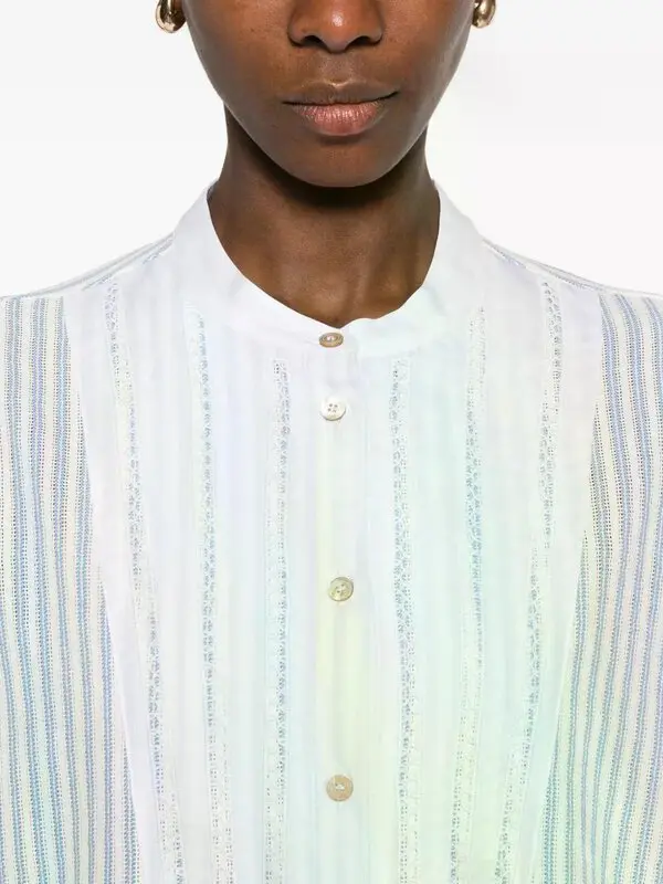 FORTE_FORTE Striped Button-down Shirt