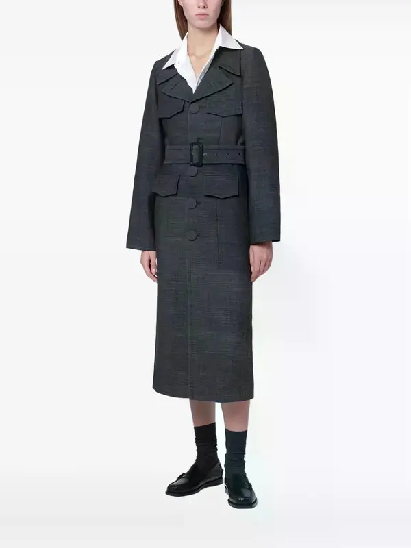 NAMACHEKO Belted Single-breasted Coat