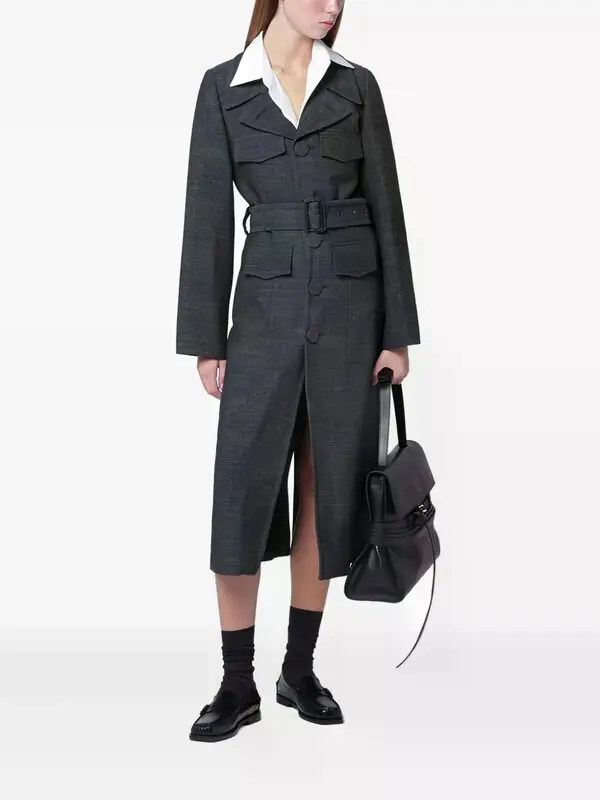 NAMACHEKO Belted Single-breasted Coat