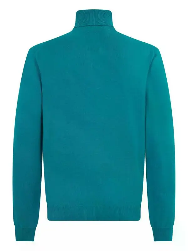 Malo Roll Neck Sweater - Blue