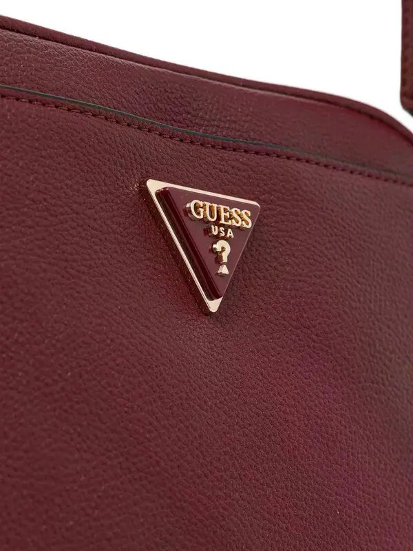 Guess Logo-plaque Shoulder Bag - Red