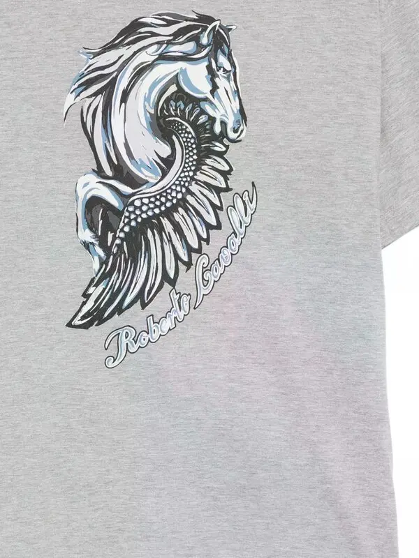 Roberto Cavalli Graphic-print Crew-neck T-shirt