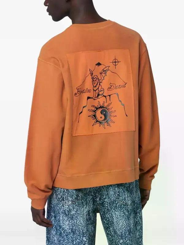 BRAIN DEAD Patch Appliqués Sweatshirt - Orange