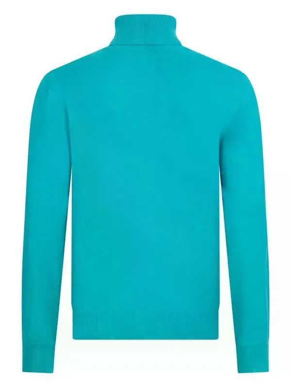Malo Roll Neck Sweater - Blue