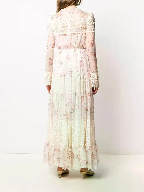 Philosophy Di Lorenzo Serafini Floral Lace Evening Dress