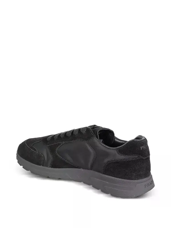 Prada Panelled Sneakers With Triangle Logo